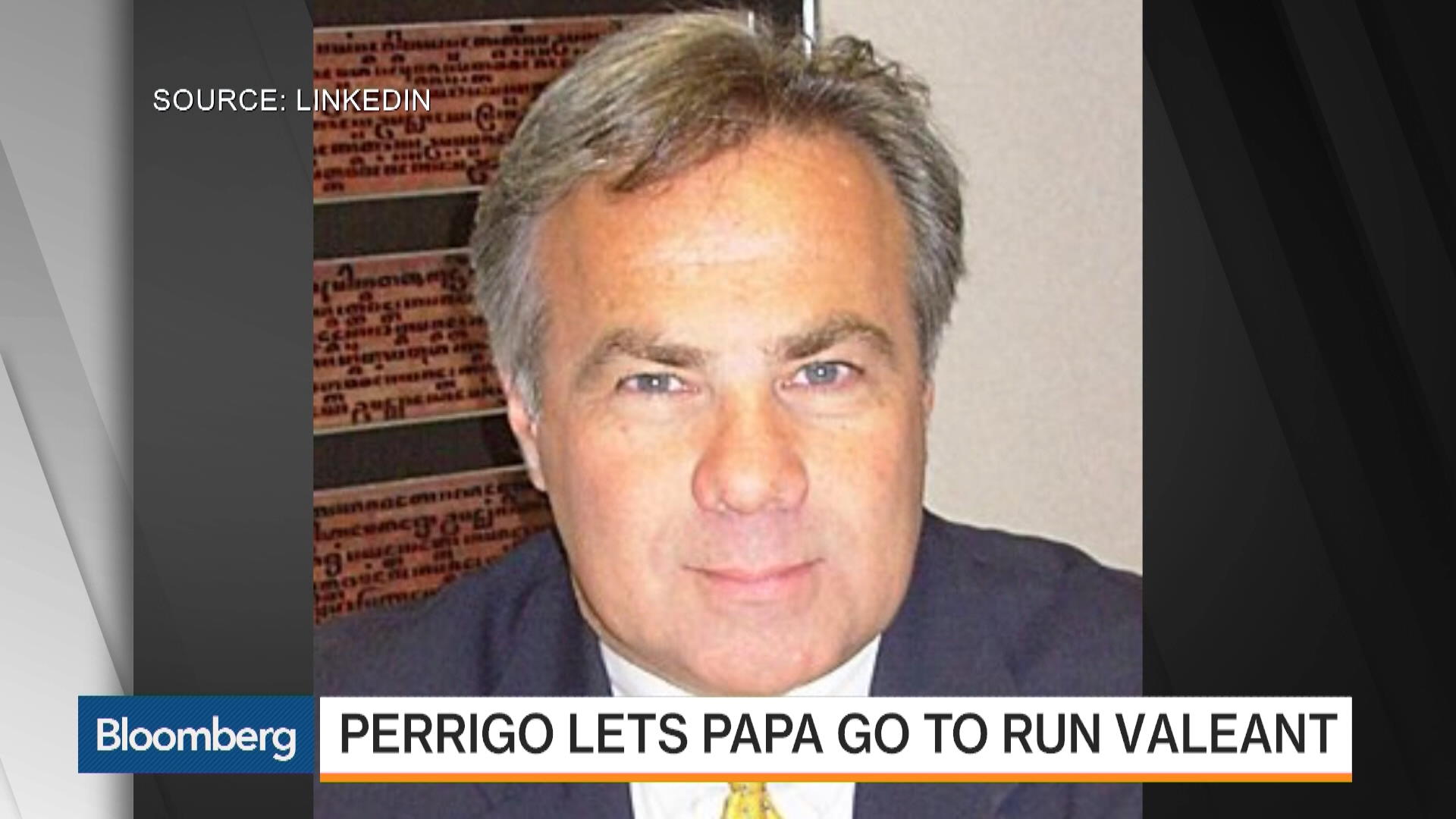 Perrigo's Papa Leaves to Lead Valeant as New CEO