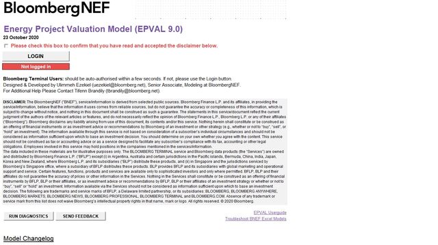 Troubleshoot BNEF Excel Models | BloombergNEF