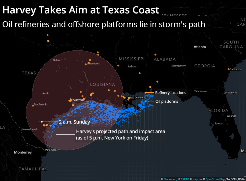 Harvey Set to Overpower Wind in State Generating the Most - Governors ...