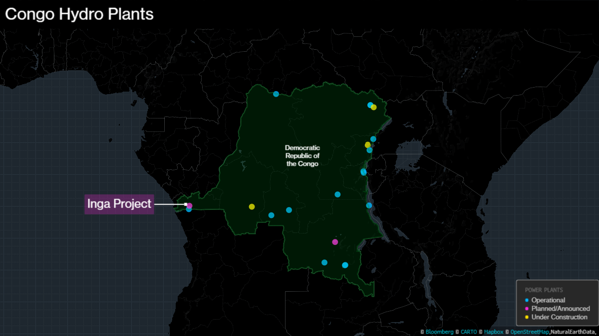 Congo Sets Deadline for Plan on 11,000-Megawatt Hydro Plant - Africa ...