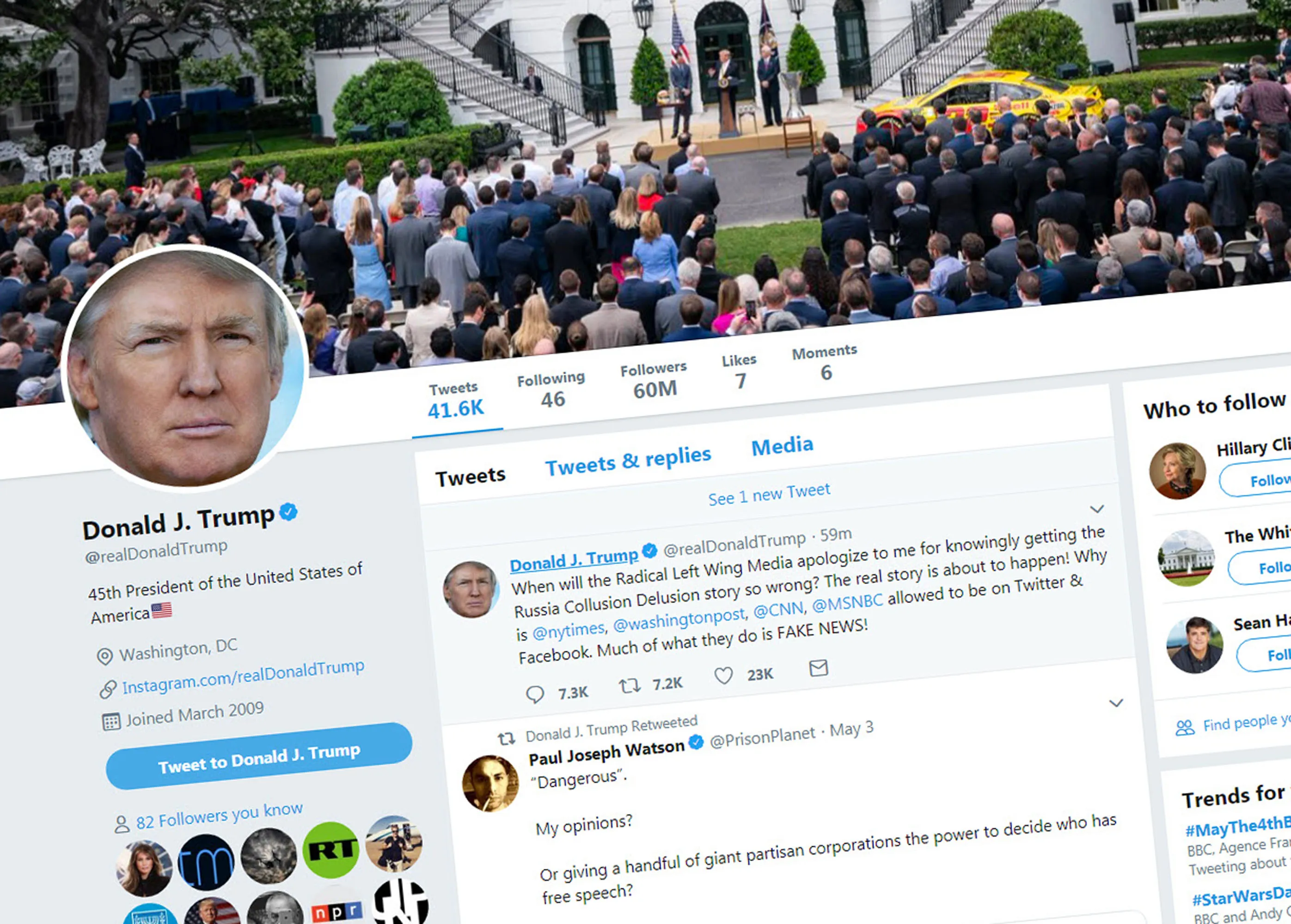 Trump Retweets Far-Right Activists in Attack on Social Media - Bloomberg