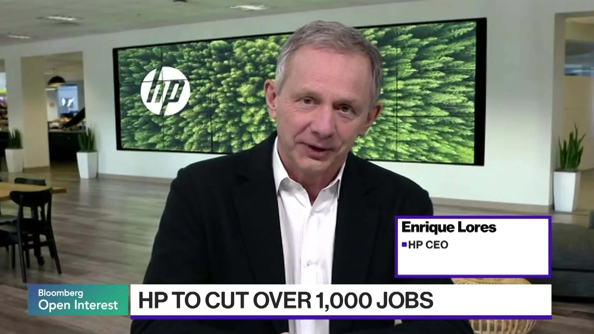 Watch HP CEO on Job Cuts, Manufacturing Plans, AI - Bloomberg