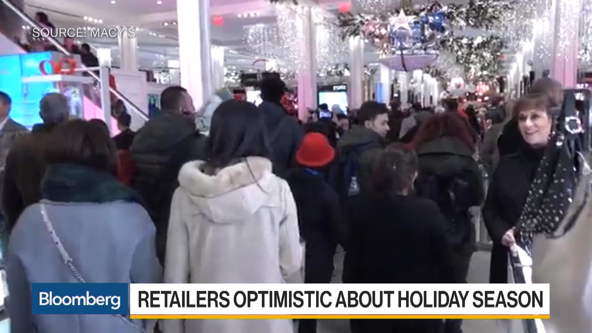 Watch Consumers Confident Heading Into Holiday Season - Bloomberg