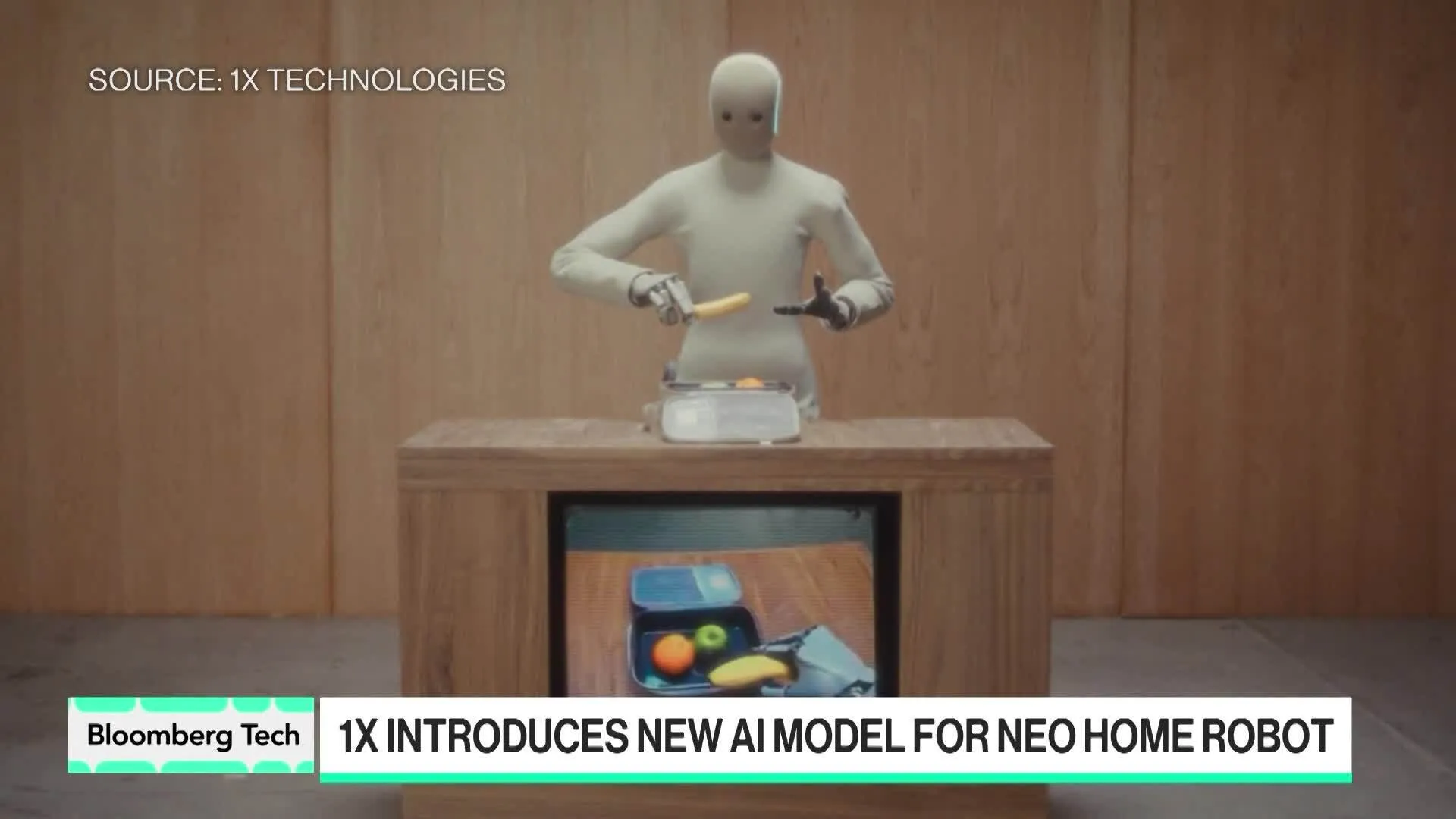 Watch New AI Model Lets Robot Neo Learn Tasks From Scratch - Bloomberg