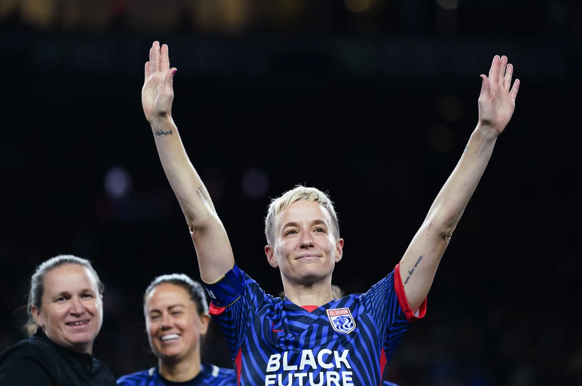 Megan Rapinoe honored by team OL Reign in front of record NWSL crowd of ...