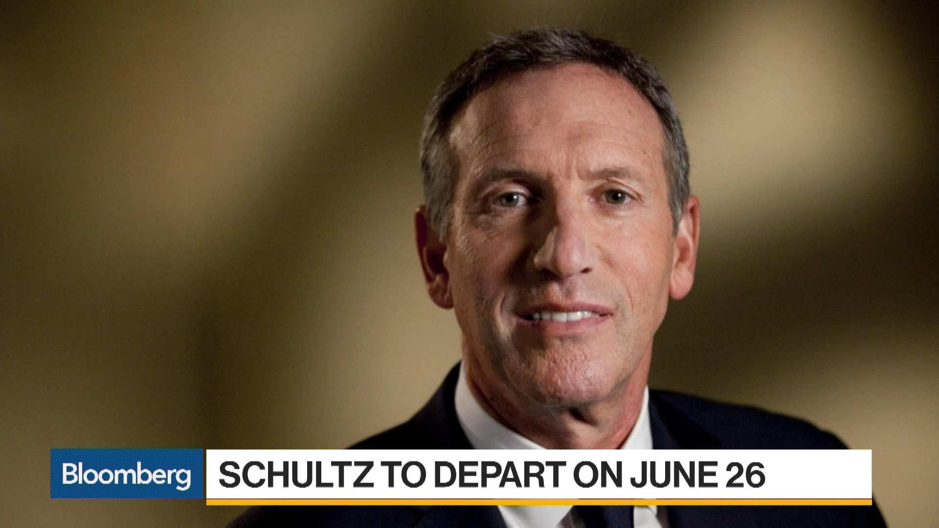 Watch Schultz to Depart Starbucks Later This Month - Bloomberg