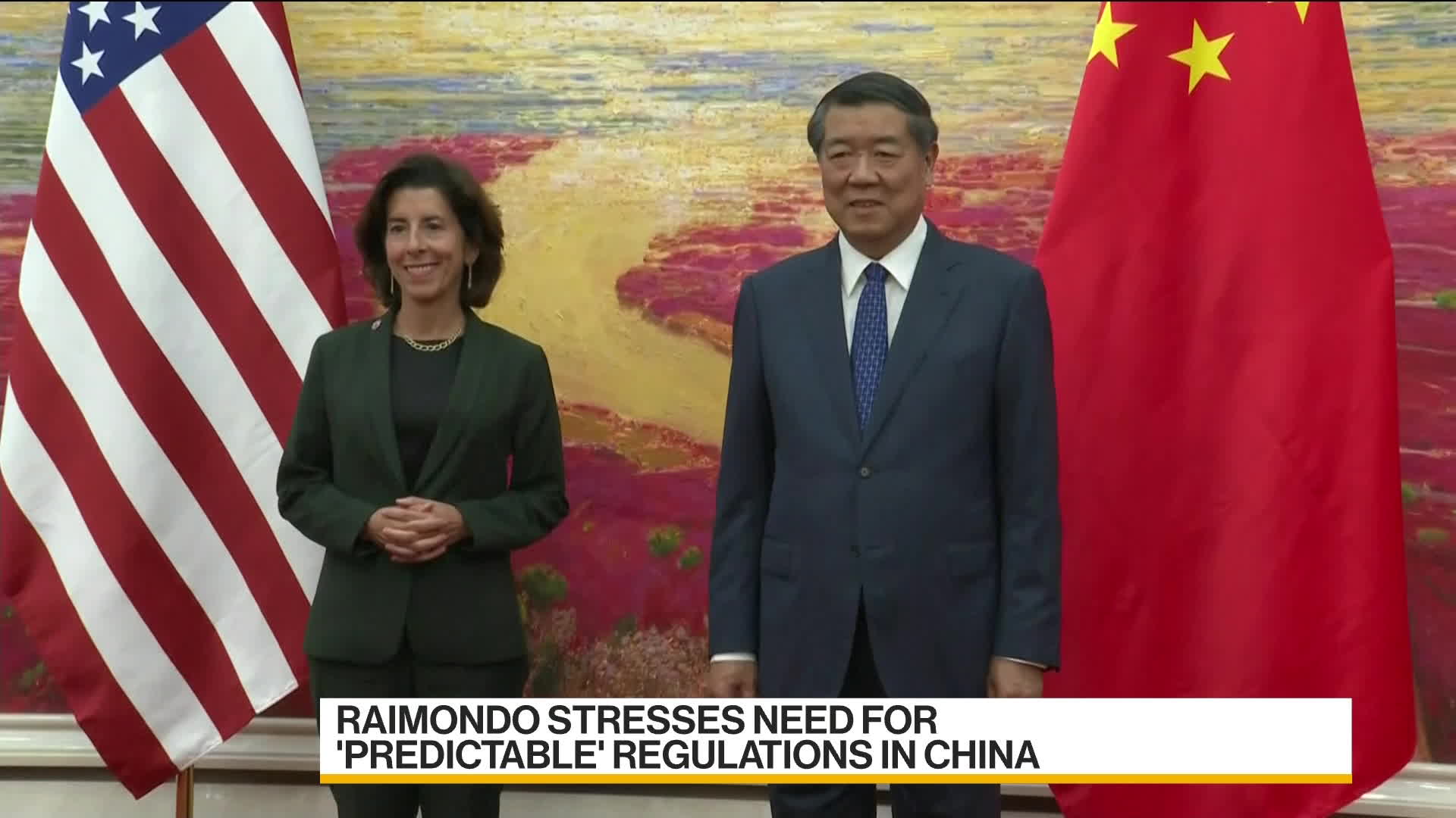 Watch Raimondo Says Predictable Regulations in China Needed (Video ...