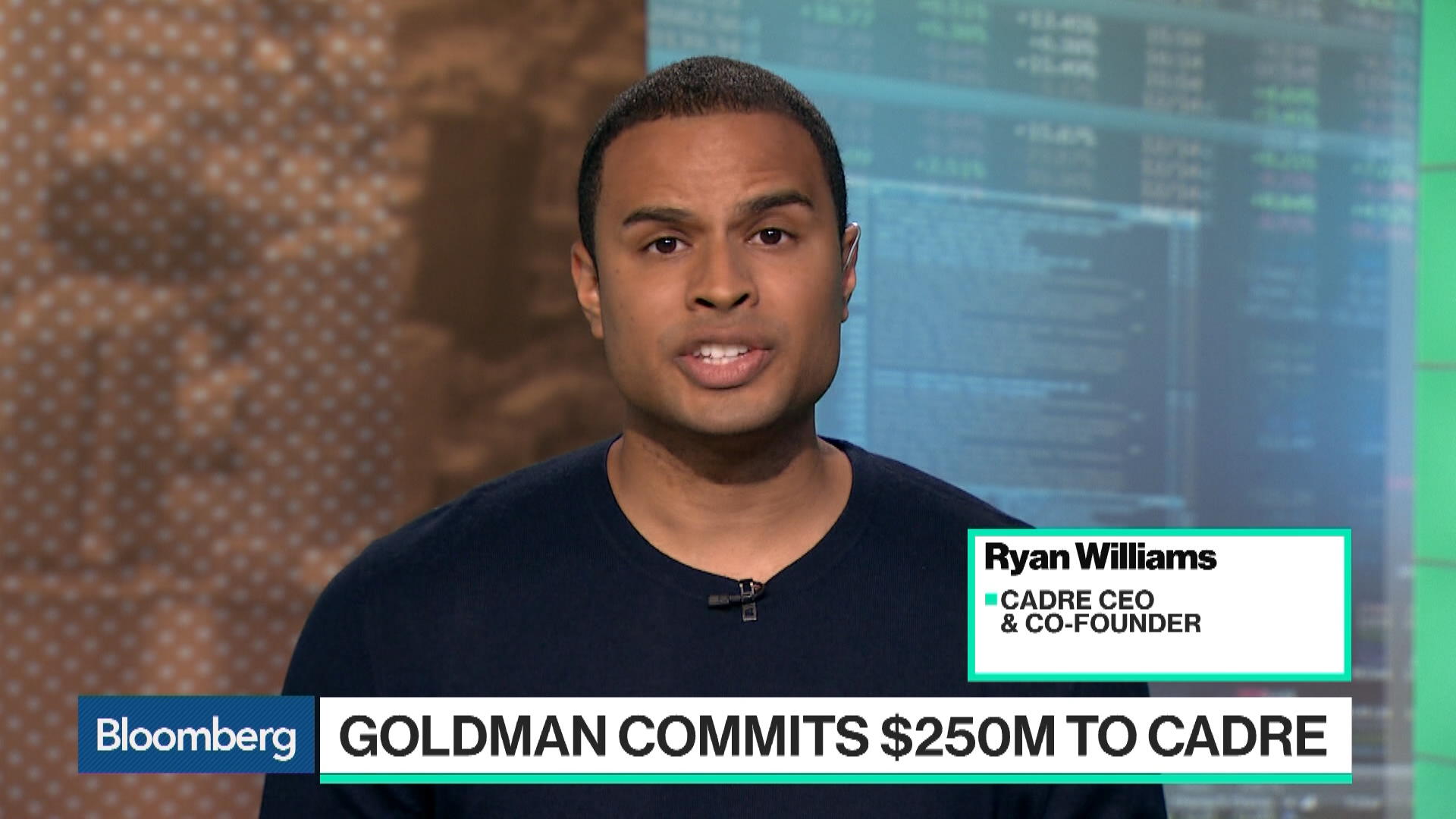 Watch Cadre CEO Is Focused on Partnerships With Investor Banks - Bloomberg
