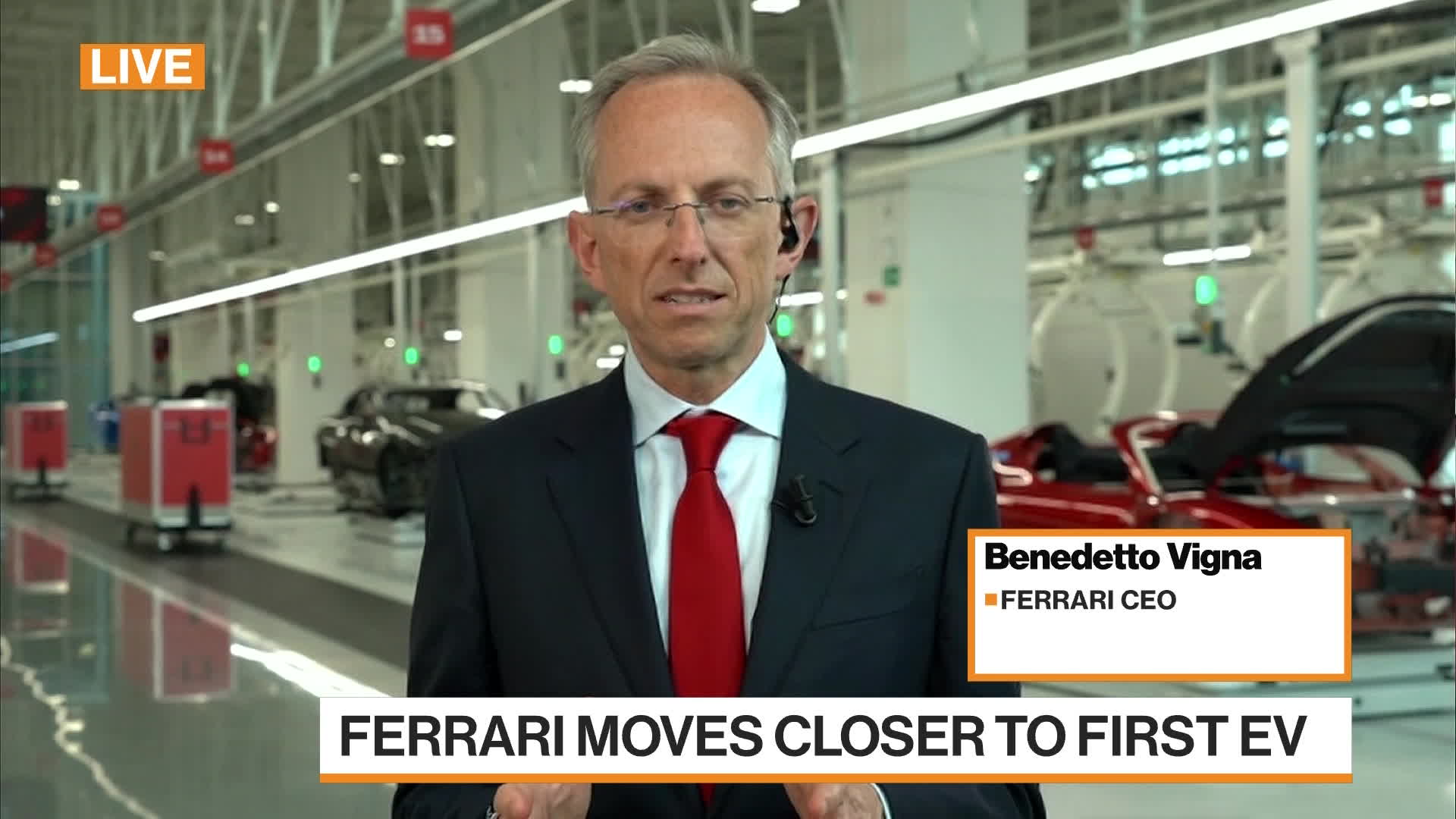 Watch Ferrari Unveils New EV Plant - Bloomberg