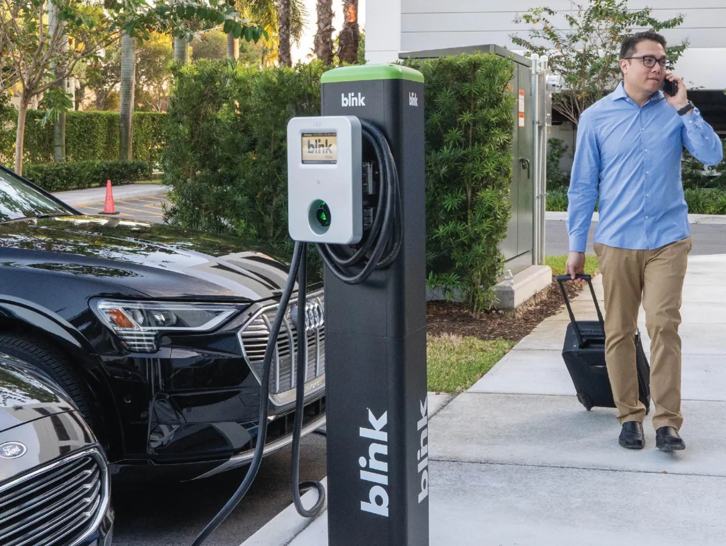 Tesla blink charging store