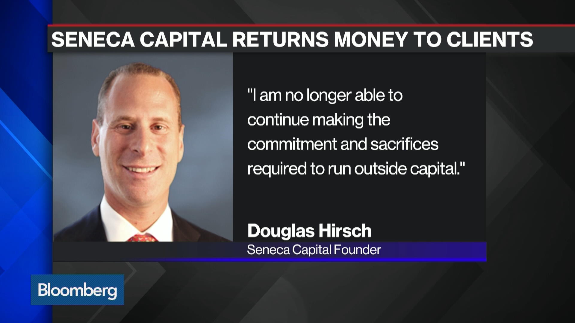 Watch Seneca Capital to Return Cash to Clients - Bloomberg