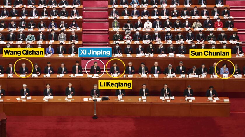 What Seating Says About Power Around Xi at China’s NPC Meeting - Bloomberg