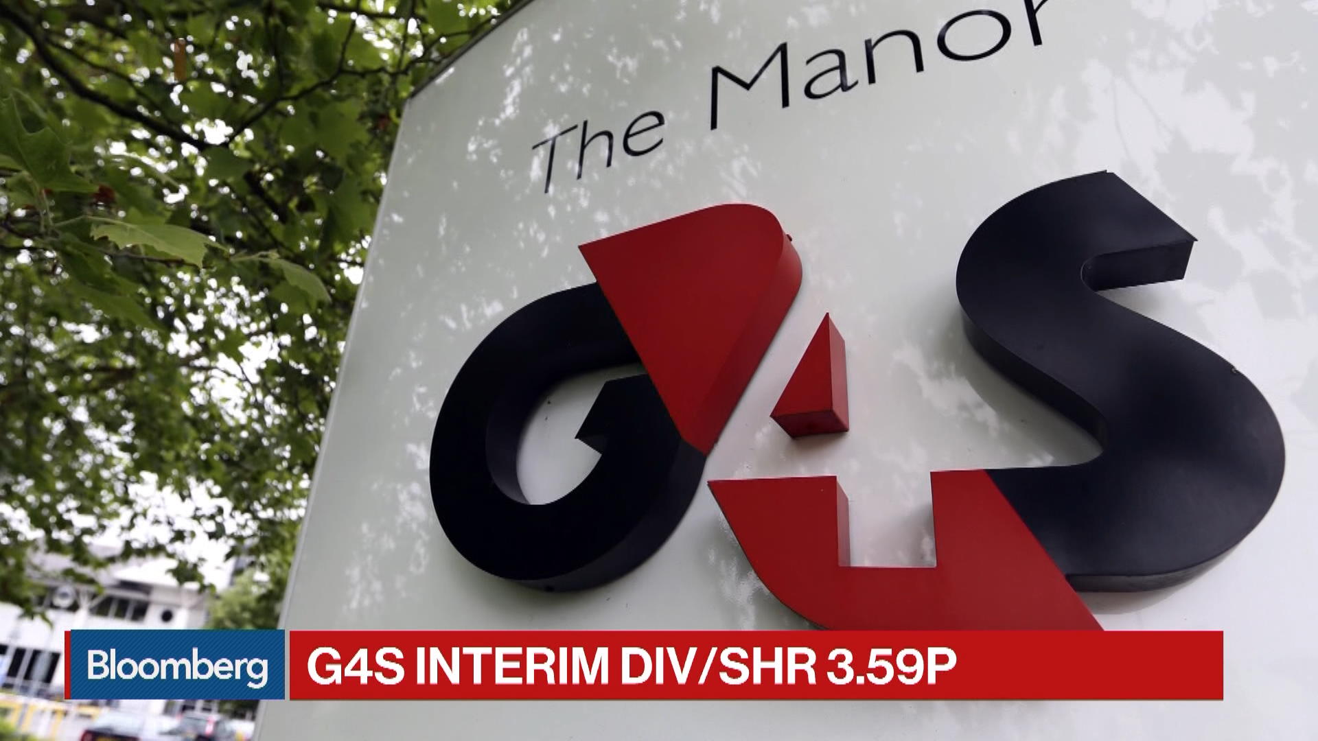 Watch G4S CEO Says Company Most of Way Through Restructuring - Bloomberg