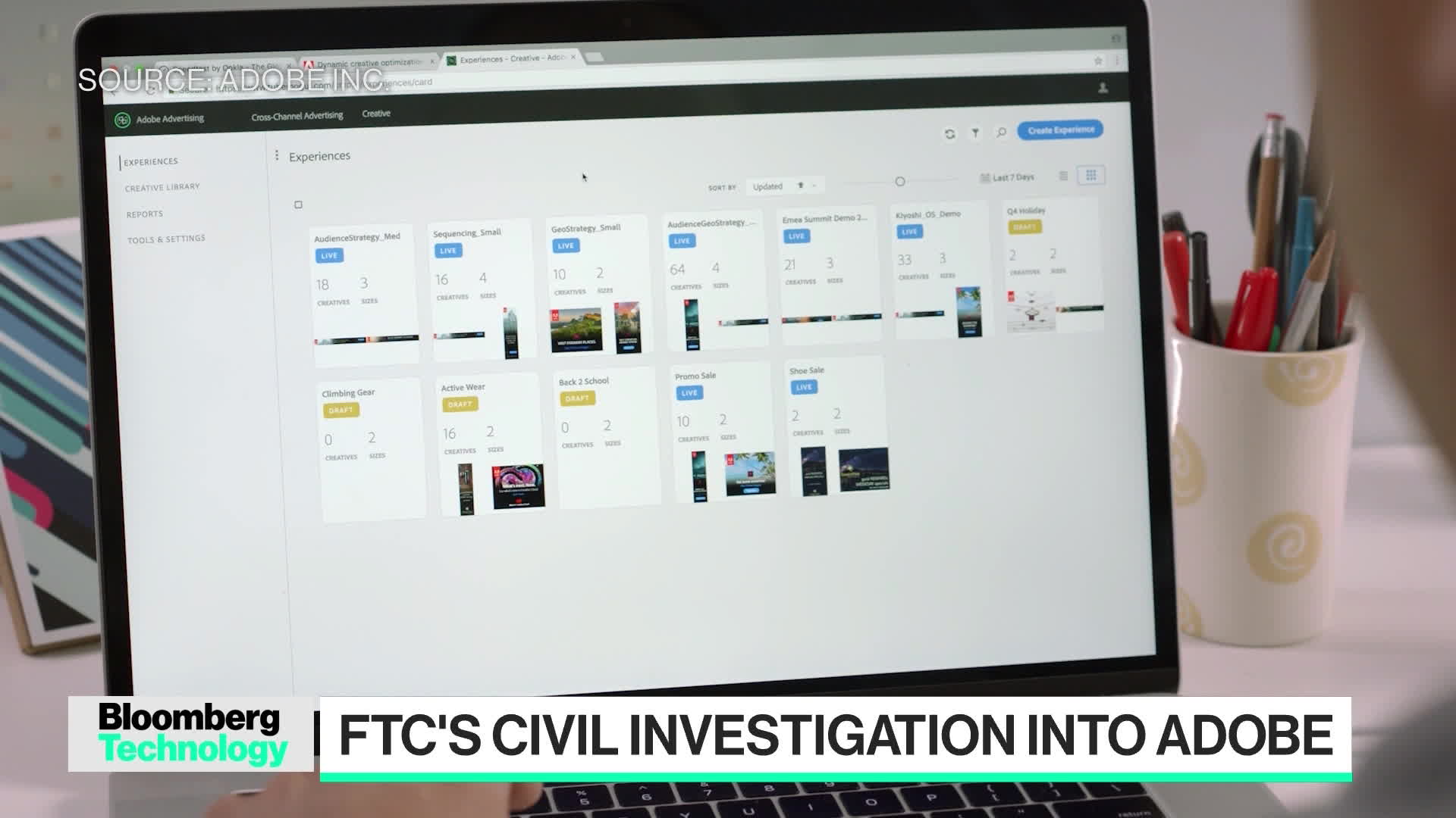 Watch FTC Investigates Adobe's Subscription Practices - Bloomberg