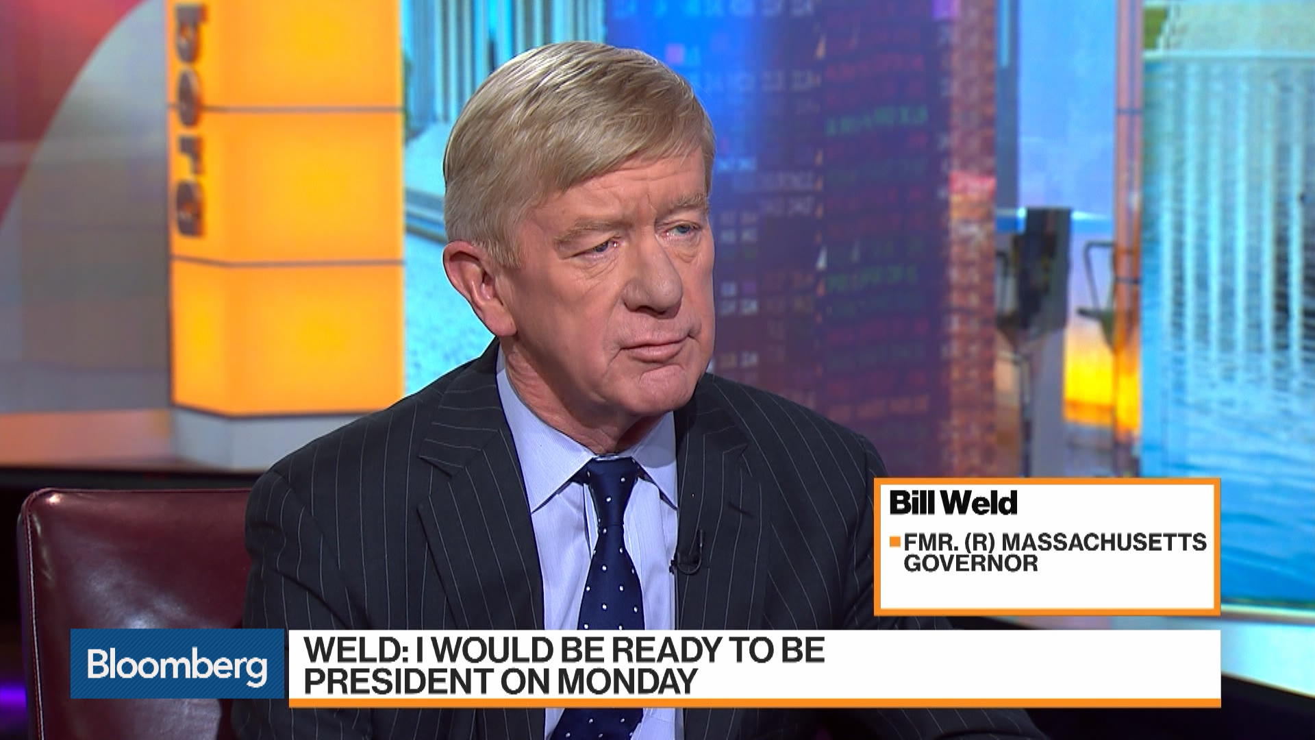 Watch Bill Weld Says He Can Beat Trump in 2020 Primaries - Bloomberg