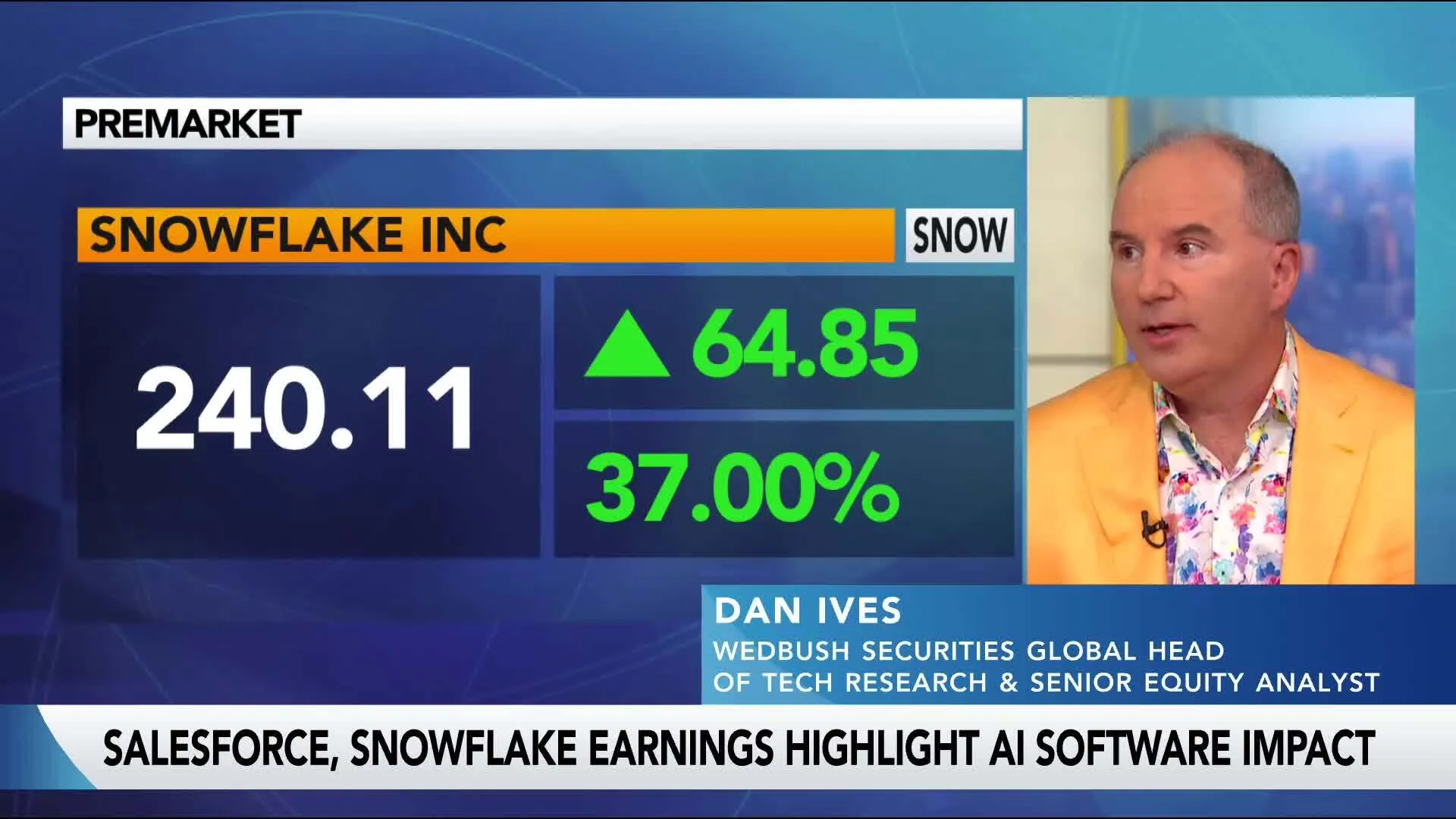 Watch Snowflake (SNOW) Had Seminal Quarter for Software, Dan Ives Says ...