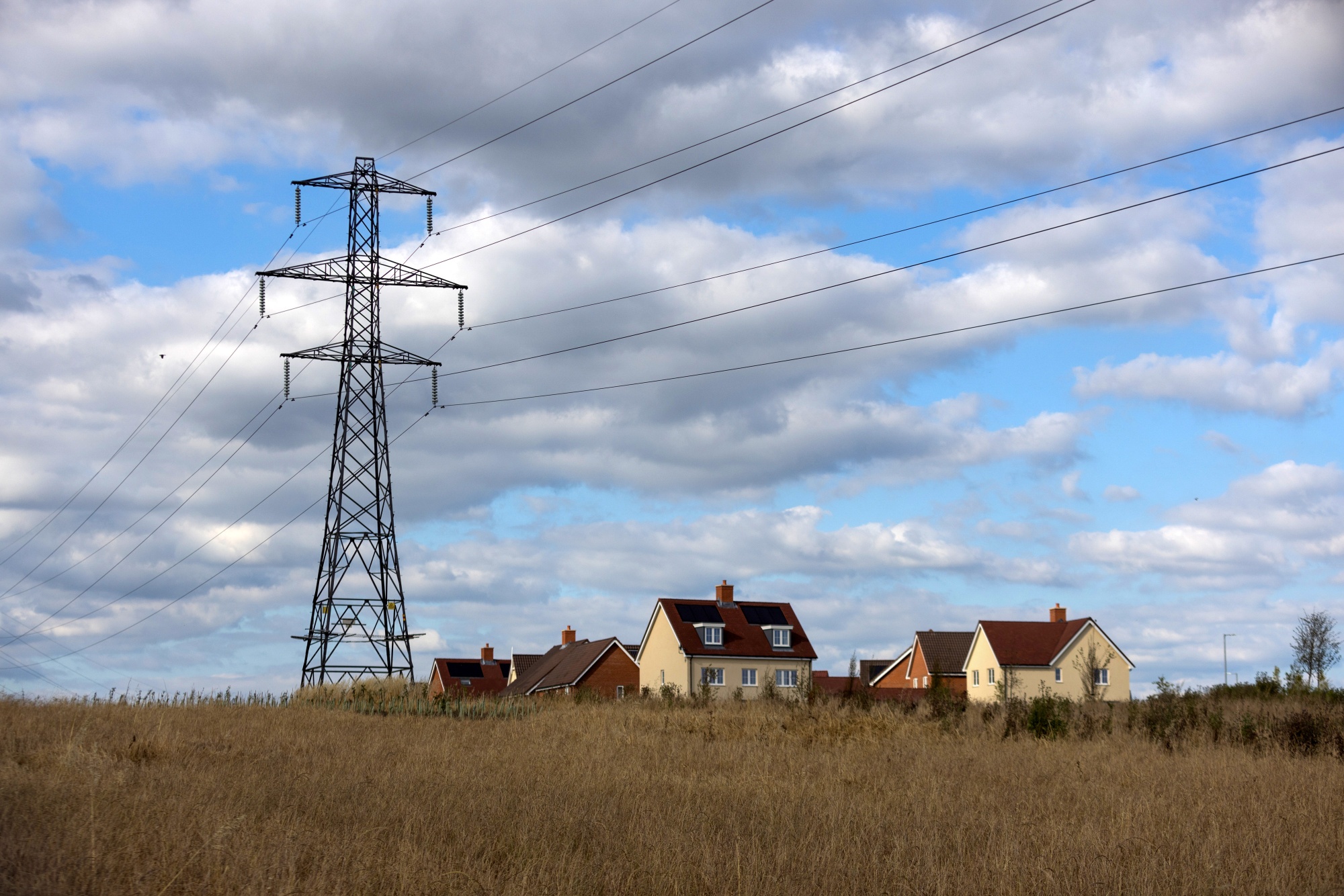 High Voltage Power Lines Near Homes