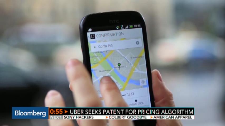 Watch Uber Seeks Patent Protection for Pricing Algorithm - Bloomberg