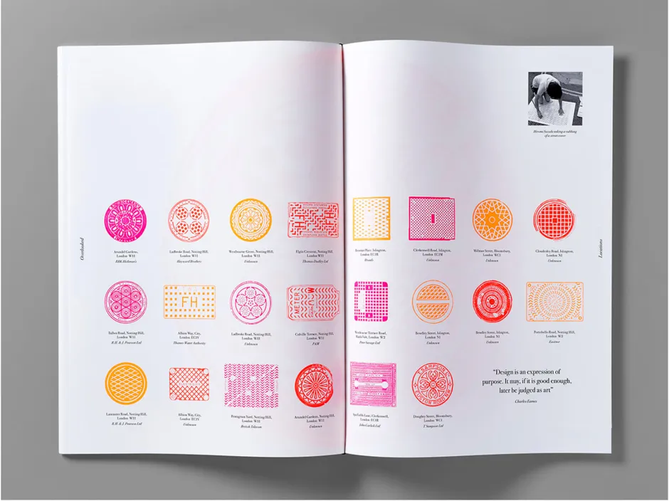 In a Series of Prints, Pentagram Reimagines London's Manhole Covers as ...