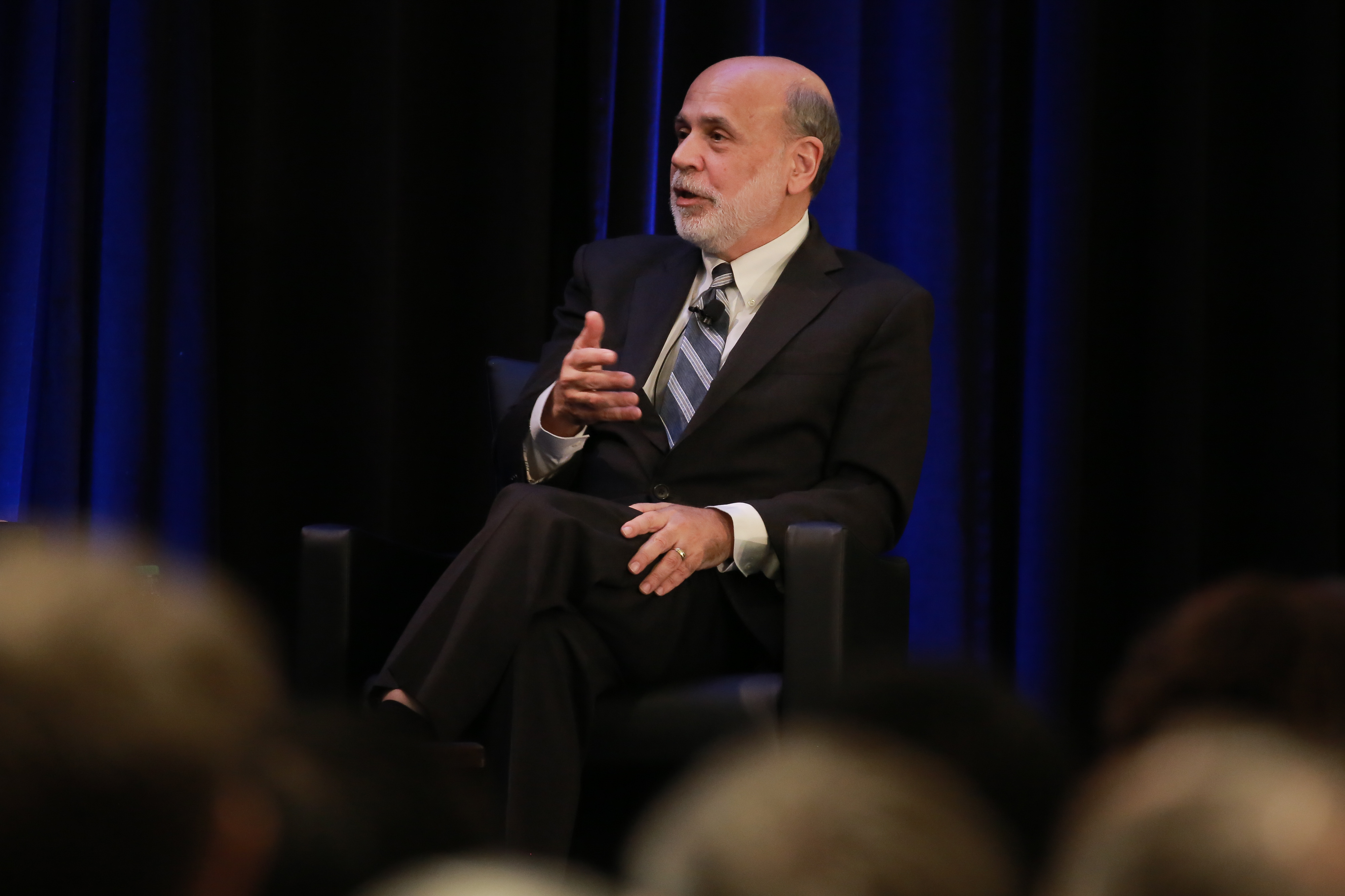 Ben Bernanke Plays Down Recent Stock Rout - Bloomberg