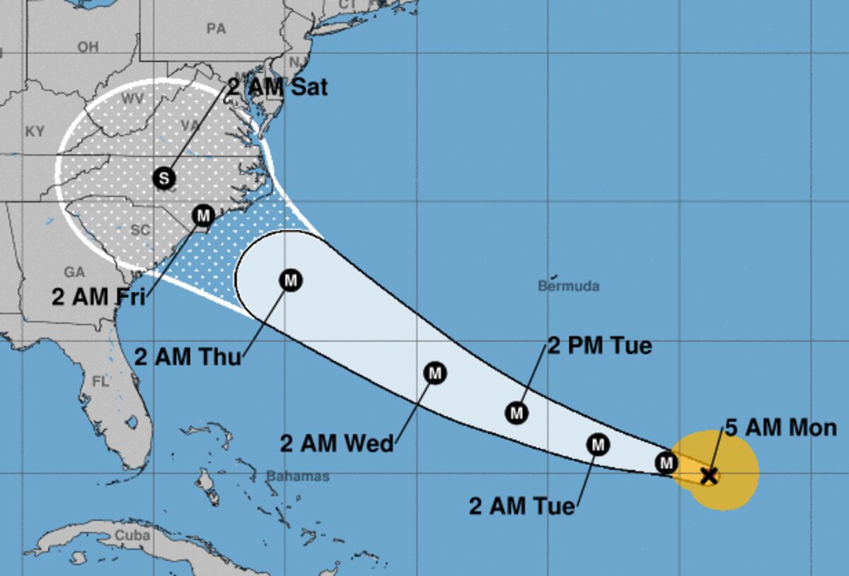 Hurricane Florence Latest: Tracking Path of Storm to East Coast - Bloomberg