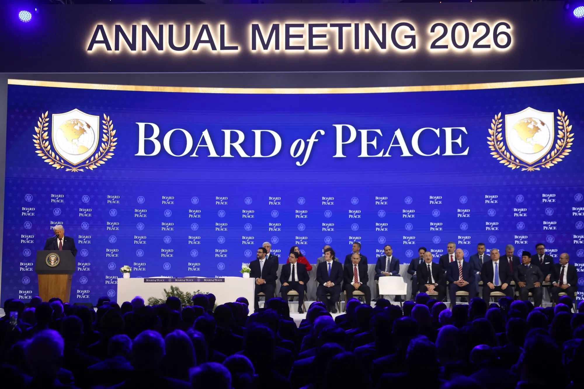 Low Turnout Marks Trump’s Board of Peace Launch at Davos Summit - Bloomberg