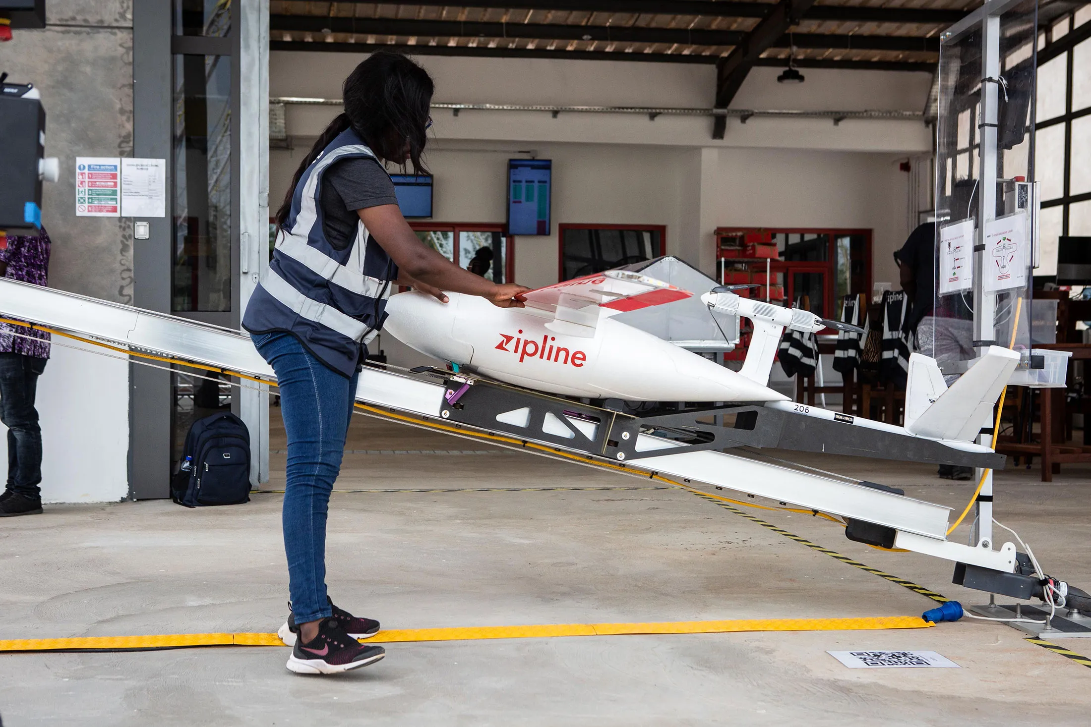 Zipline medical drone store