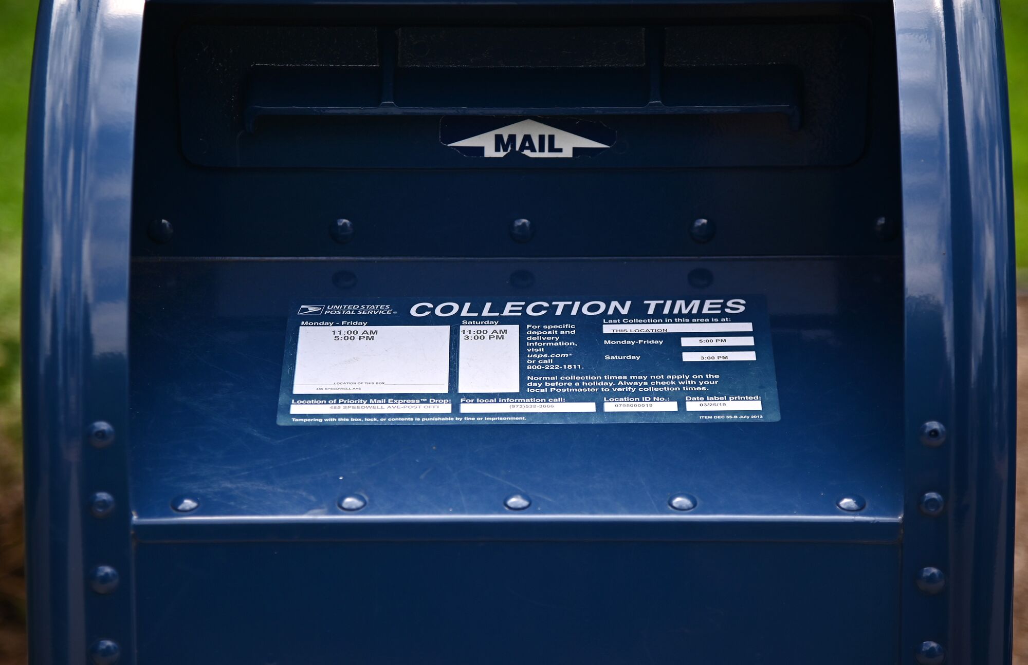 Mail Theft of Checks Is Problem for Postal Service