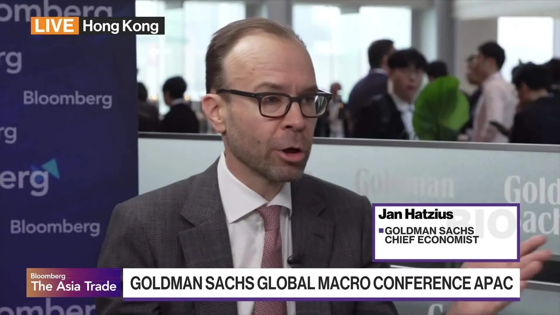 Watch Goldman's Hatzius on Global Economic Outlook - Bloomberg
