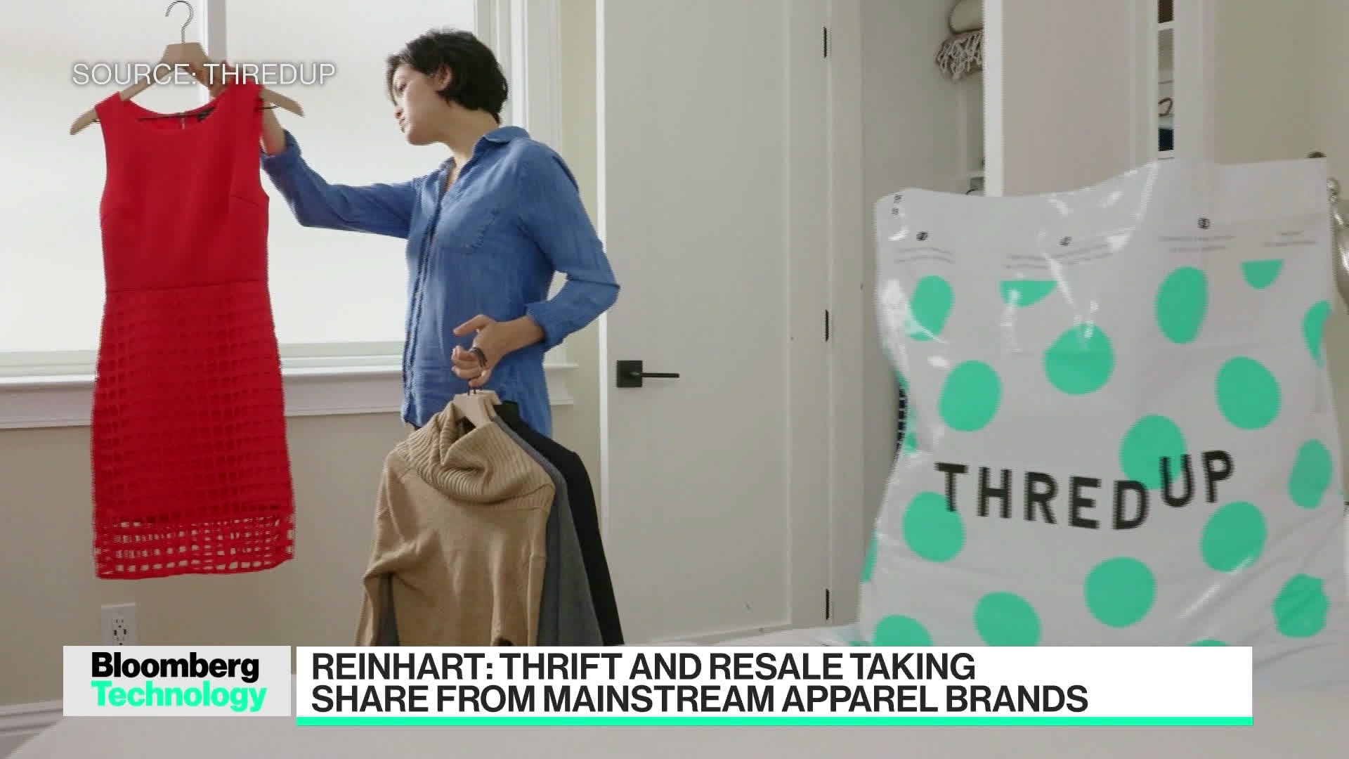 Watch ThredUp CEO: Thrift, Resale Taking Share From Brands - Bloomberg