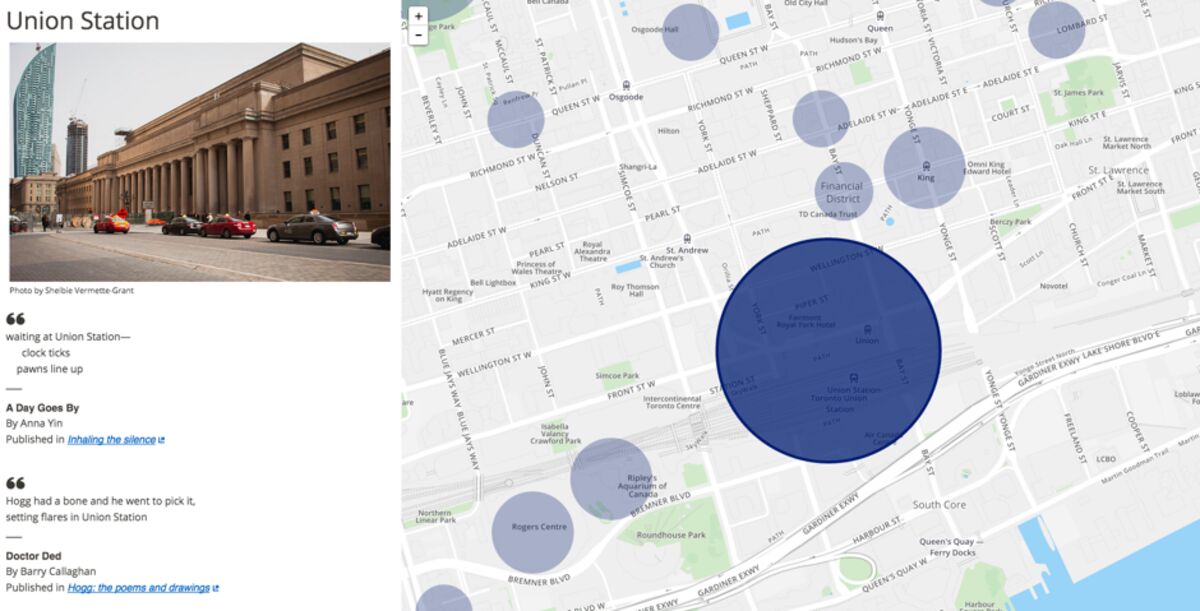 Toronto's Public Library Has Created a Poetry Map of the City - Bloomberg