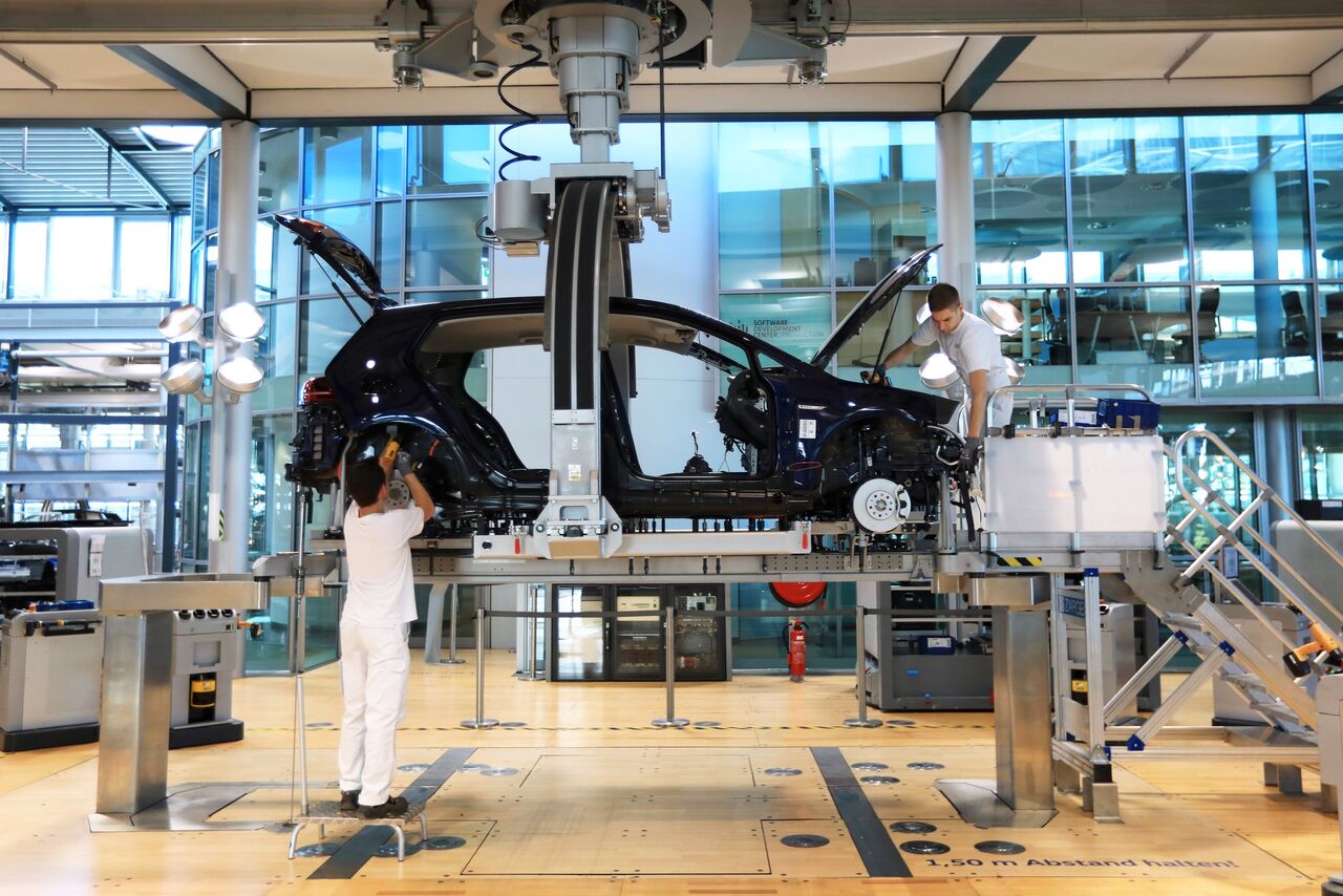 German Industrial Slump Hits Bottom With Record Output Drop - Bloomberg