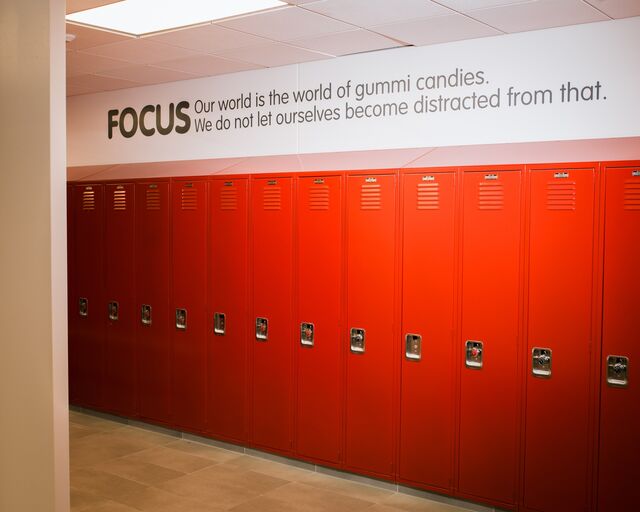 A Haribo Gummy Bears, Twin Snakes Candy Factory Tour