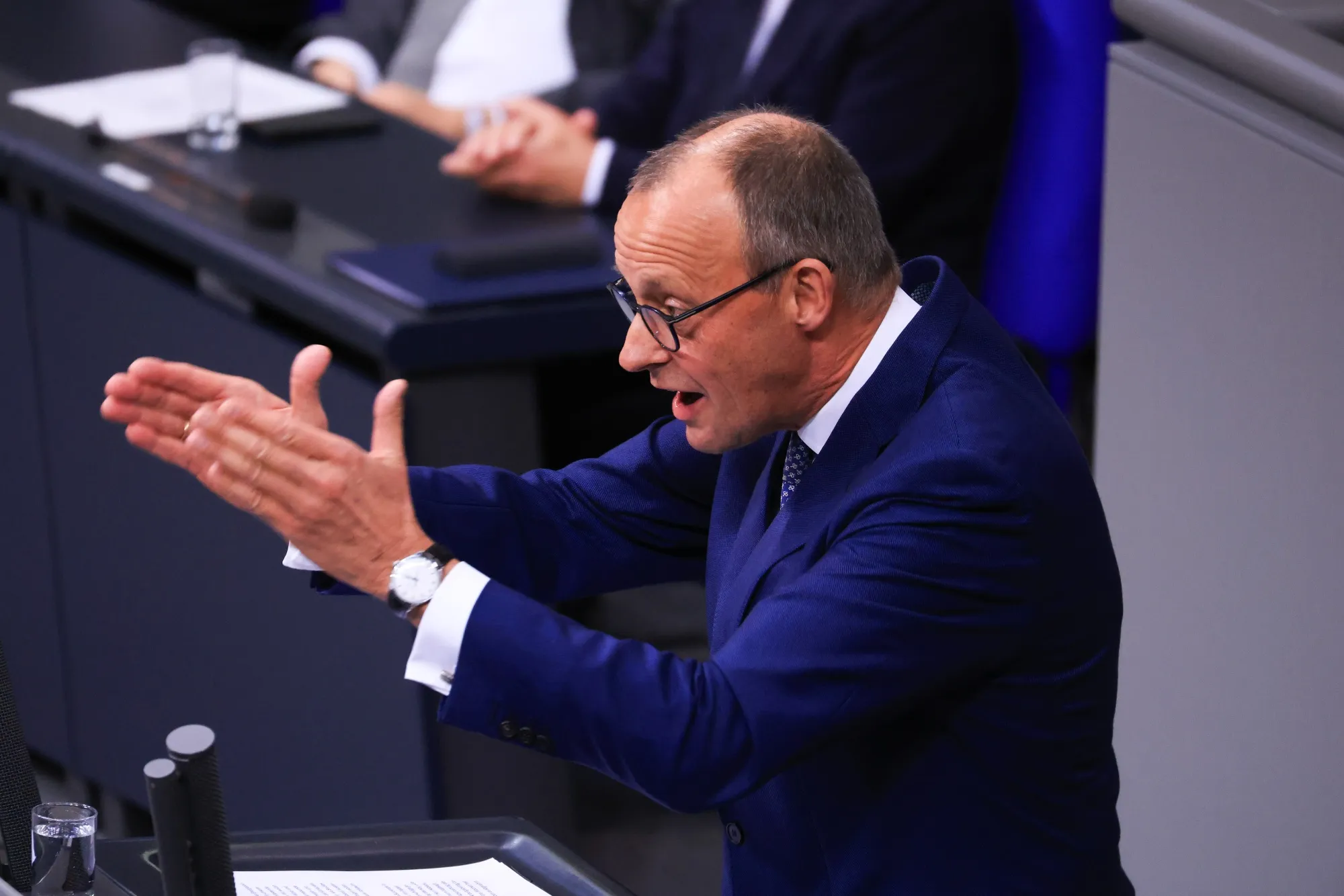 German Opposition Leader Merz Lambasts Scholz in Election Broadside ...