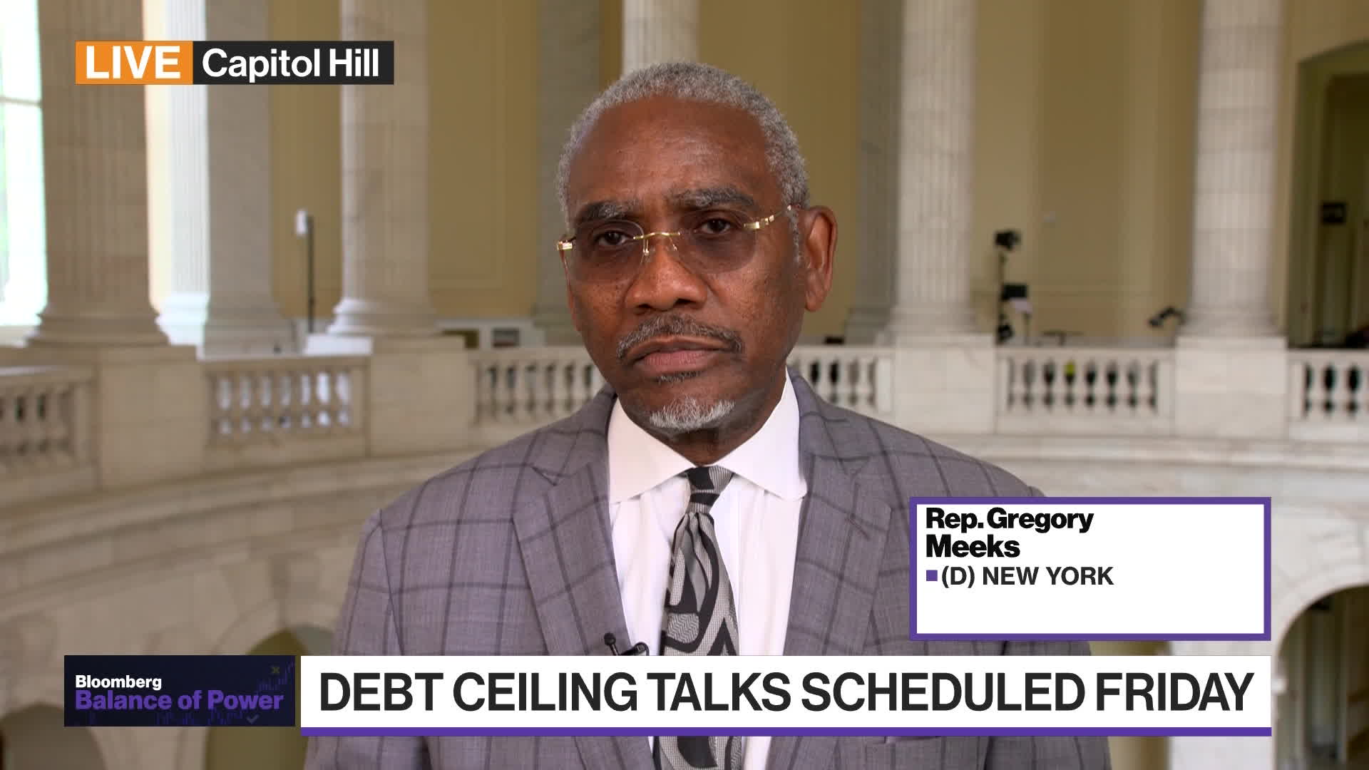 Watch GOP Holding US Debt "Hostage": Rep. Gregory Meeks - Bloomberg