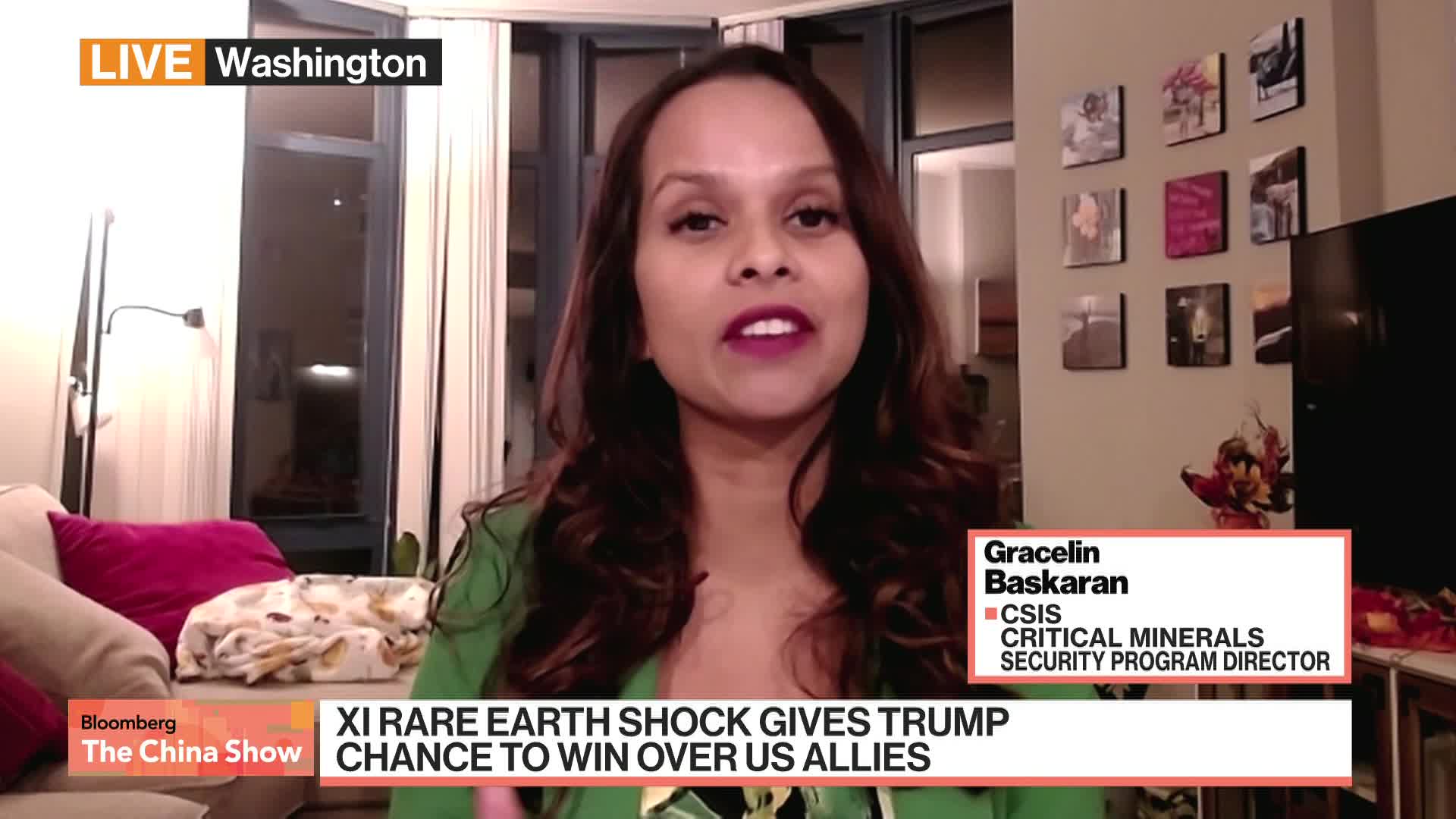 Watch CSIS's Baskaran on China's Rare Earth Standoff - Bloomberg