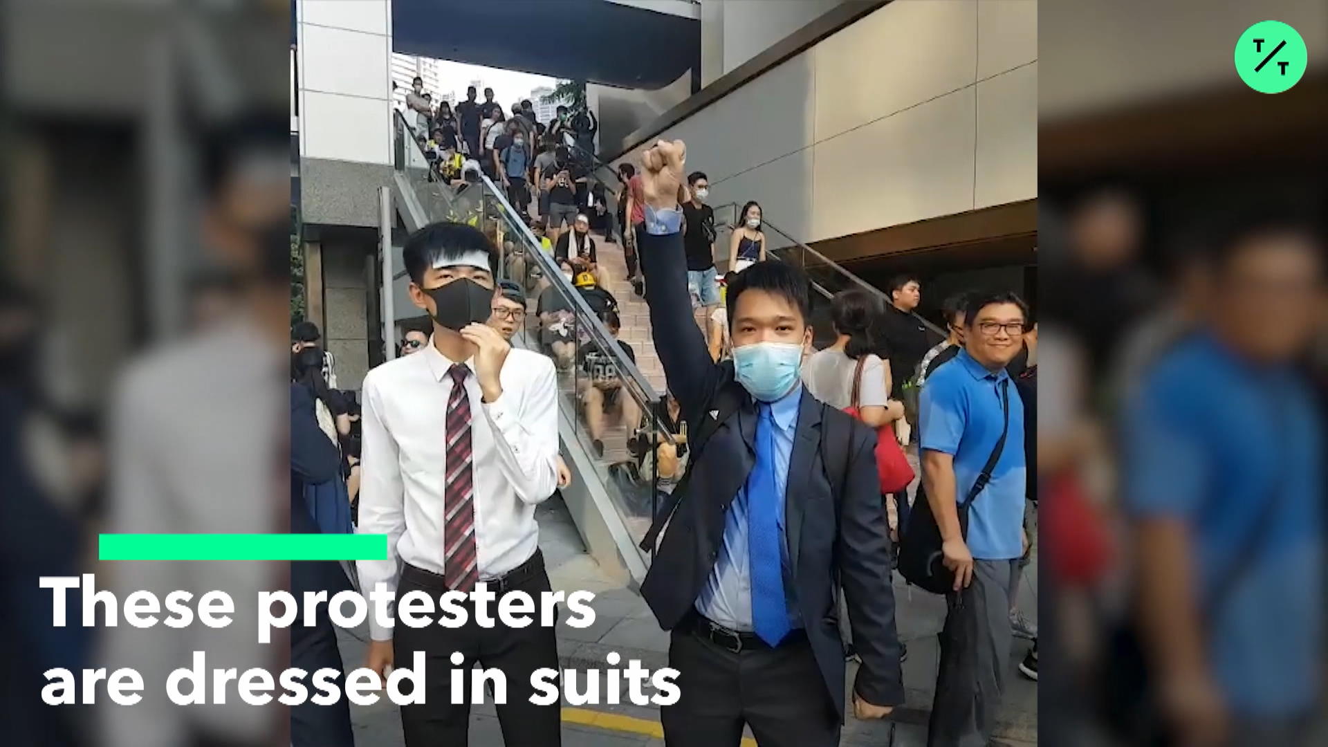 Watch Protested Are Dress in Suits - Bloomberg