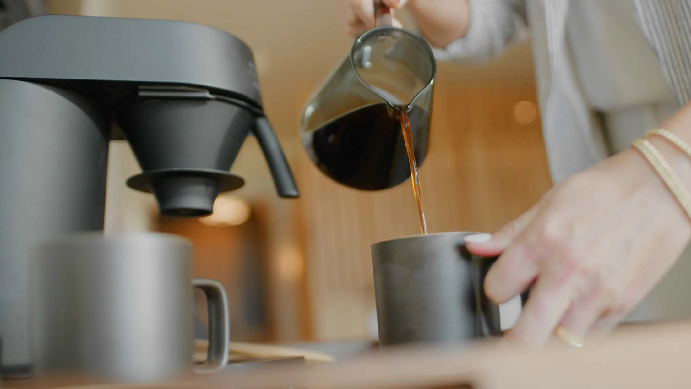 Make Coffee Maker Making Coffee With A Piccolo Capsule Machine