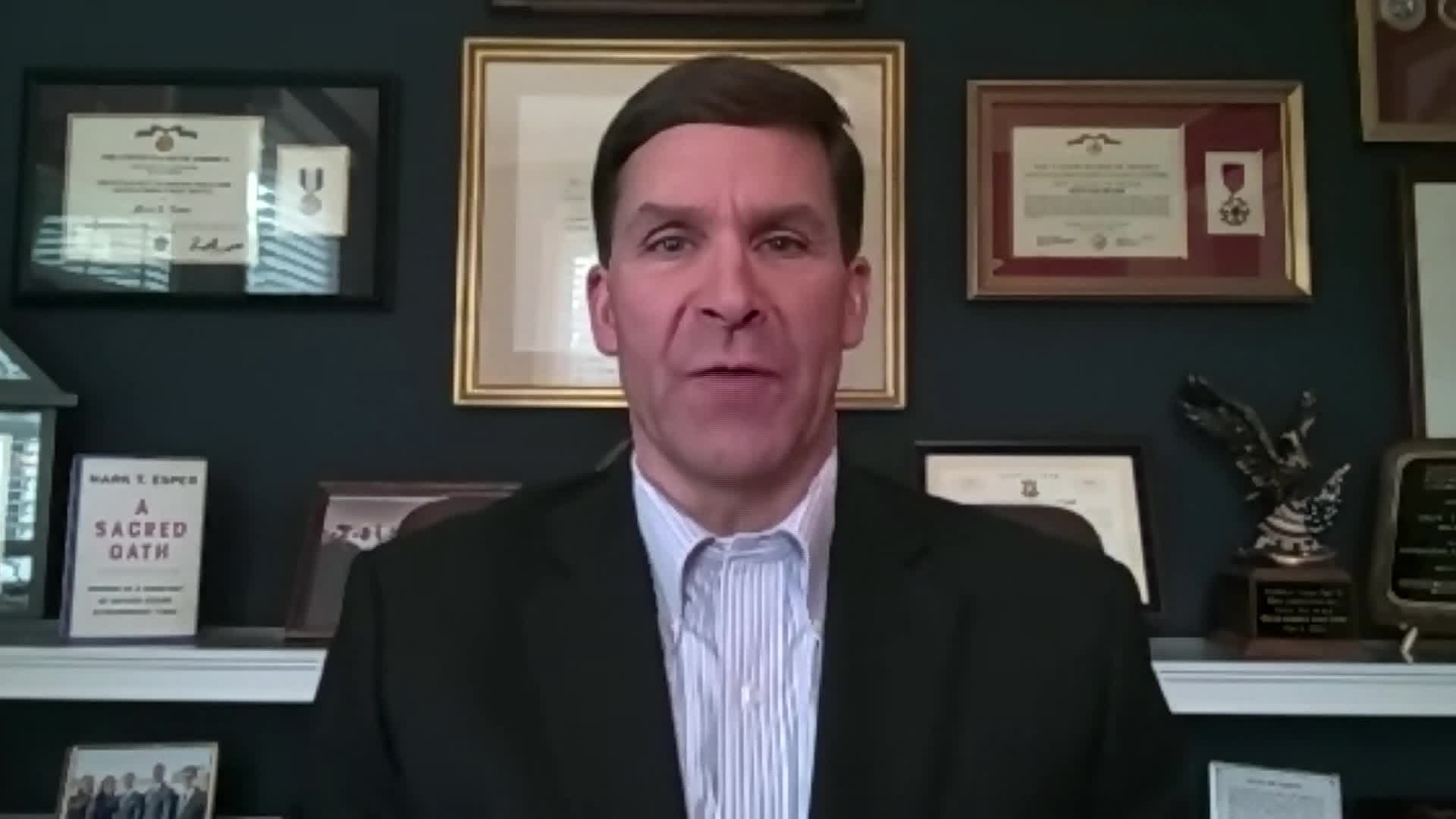Watch Mark Esper on US Military, China, Russia, NATO - Bloomberg
