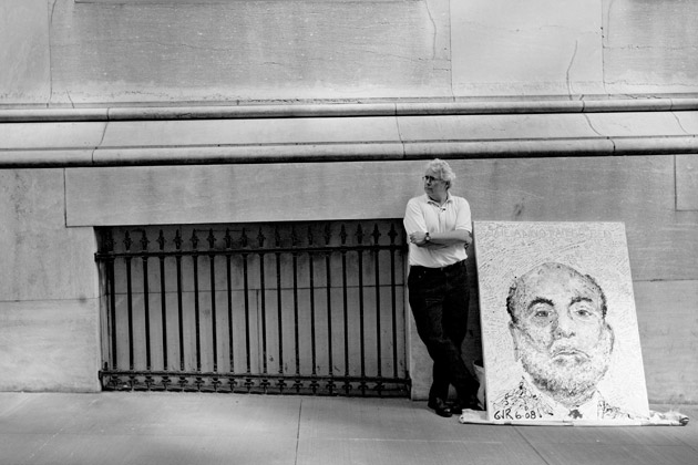 Painter Geoffrey Raymond on His Annotated Wall Street Portraits - Bloomberg