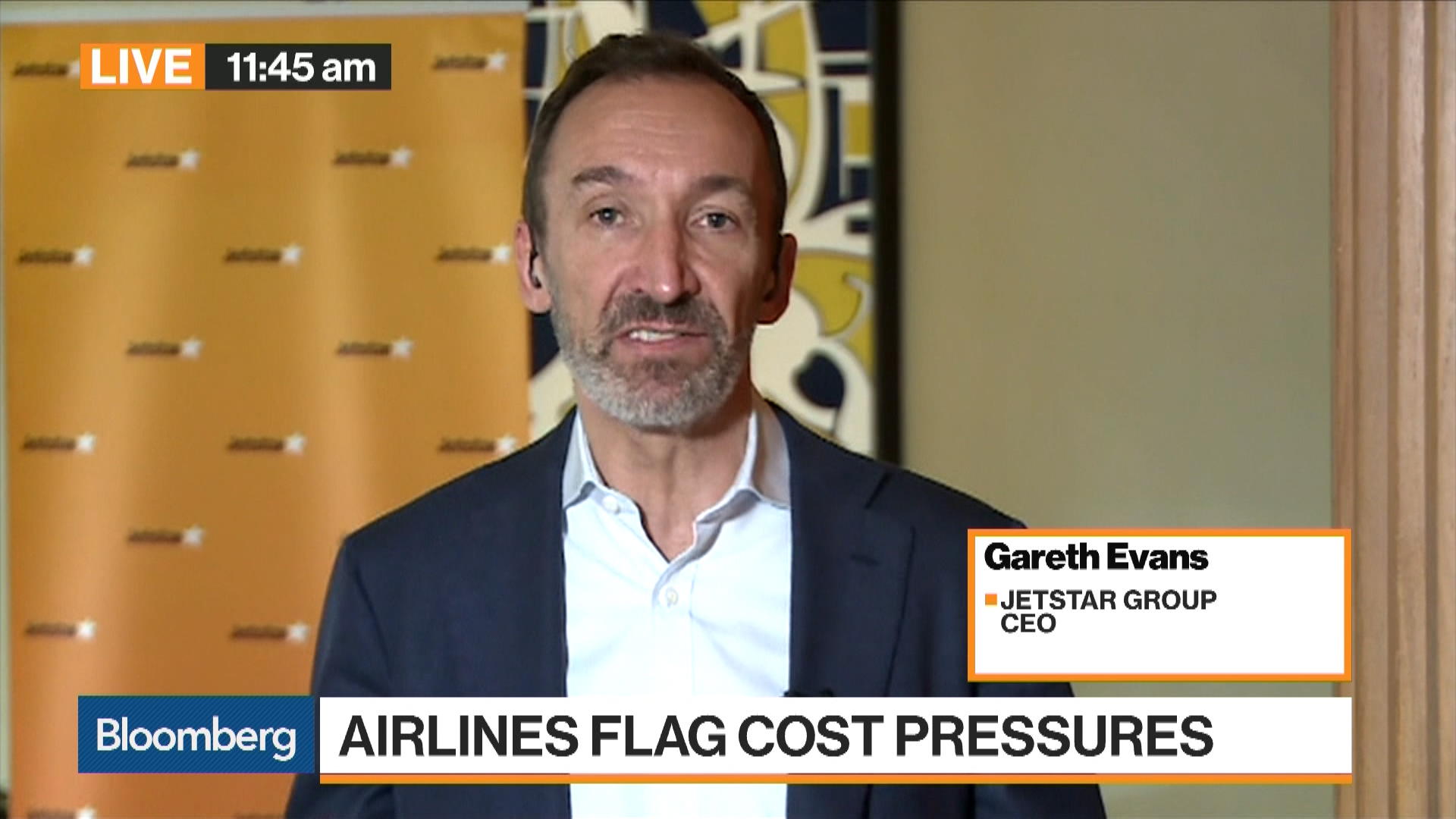 Watch Jetstar CEO Says Hedging Program Protects on Fuel Price - Bloomberg