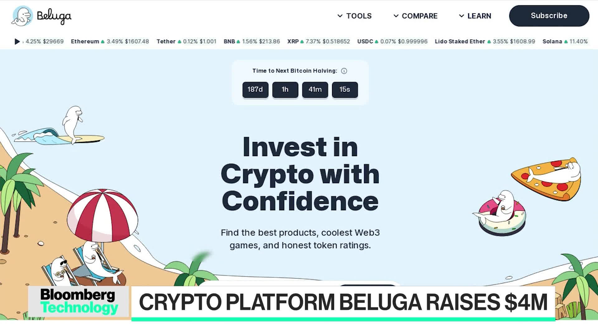 Watch Crypto Platform Beluga Launches With $4M Seed Round - Bloomberg