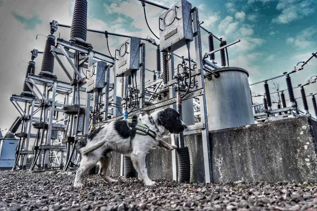 How Specially Trained Sniffer Dog Jac Will Keep Electricity Flowing ...