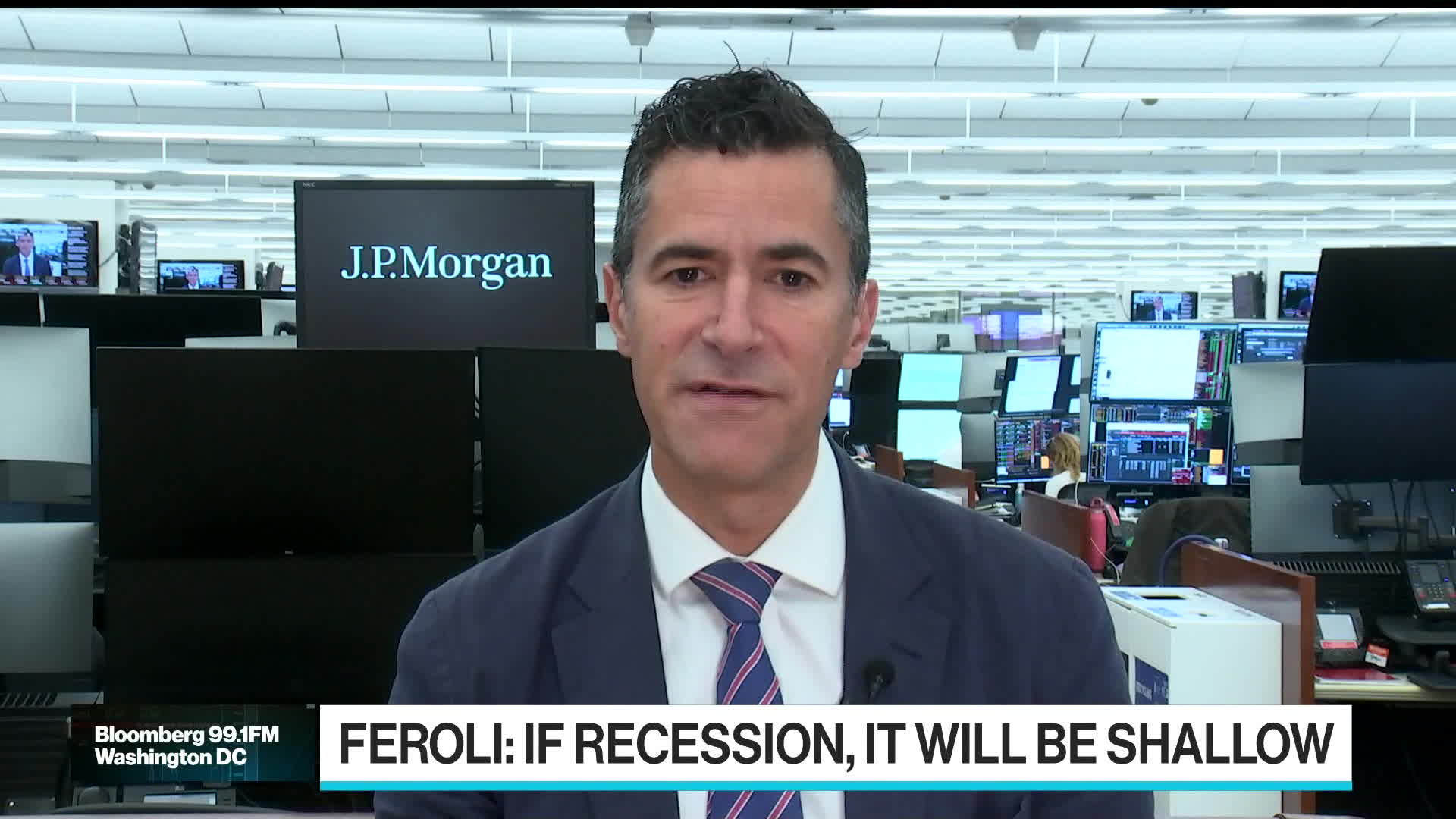 Watch Capital Markets Are 'Flashing Yellow': JPMorgan's Feroli - Bloomberg