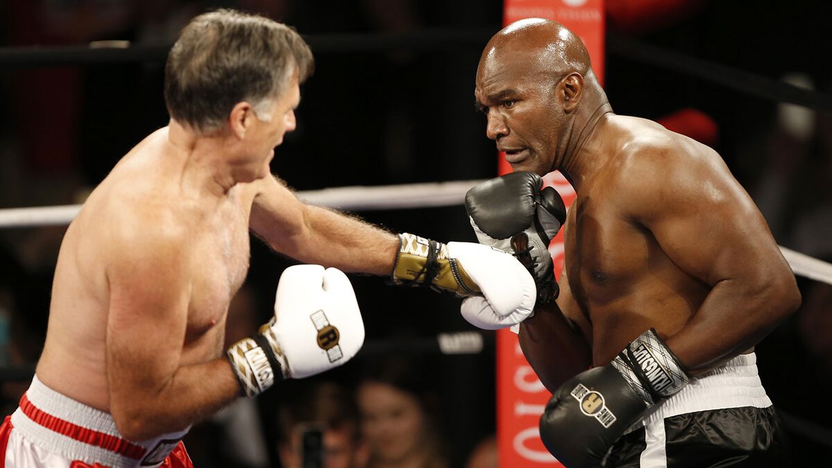 The Mitt Romney–Evander Holyfield Fight in Photos - Bloomberg