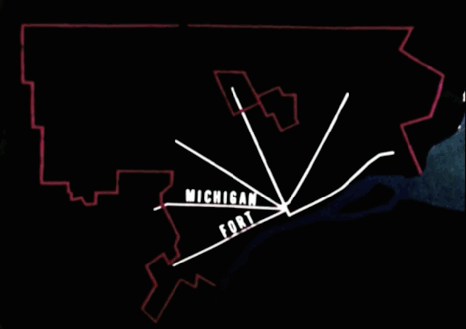 An Old Film Explains How Detroit Got Its Street Grid - Bloomberg