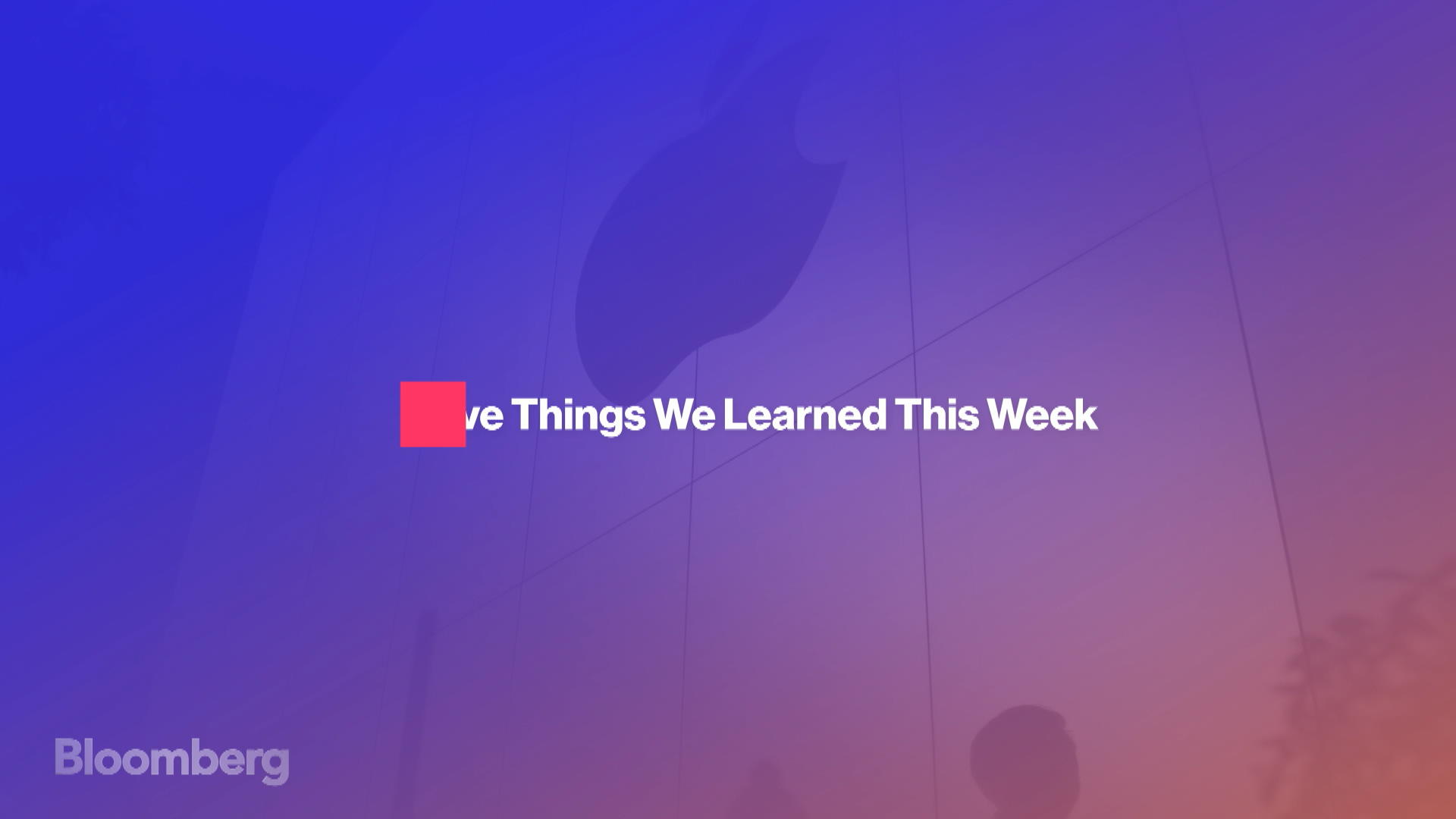 Watch Five Things We Learned This Week (09/28) - Bloomberg
