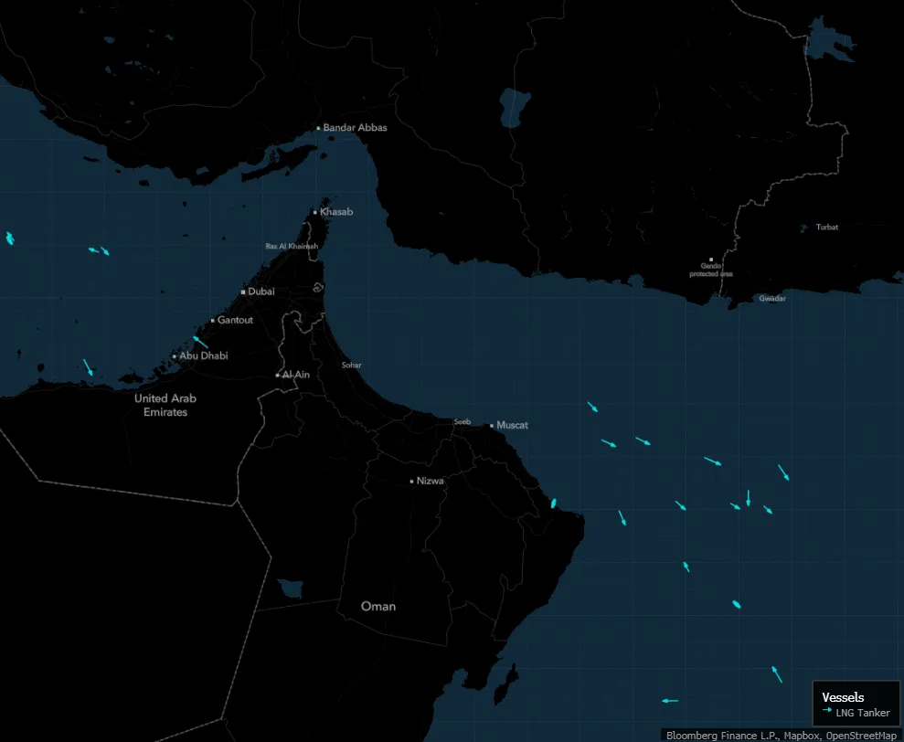 More LNG Tankers Divert From Hormuz in Widening Iran Crisis - Bloomberg