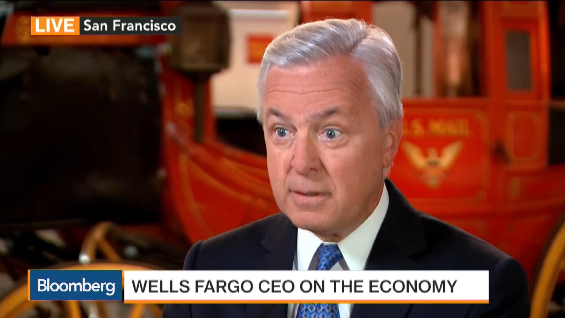Watch Wells Fargo CEO: Biggest Risk to U.S. Is Other Economies - Bloomberg