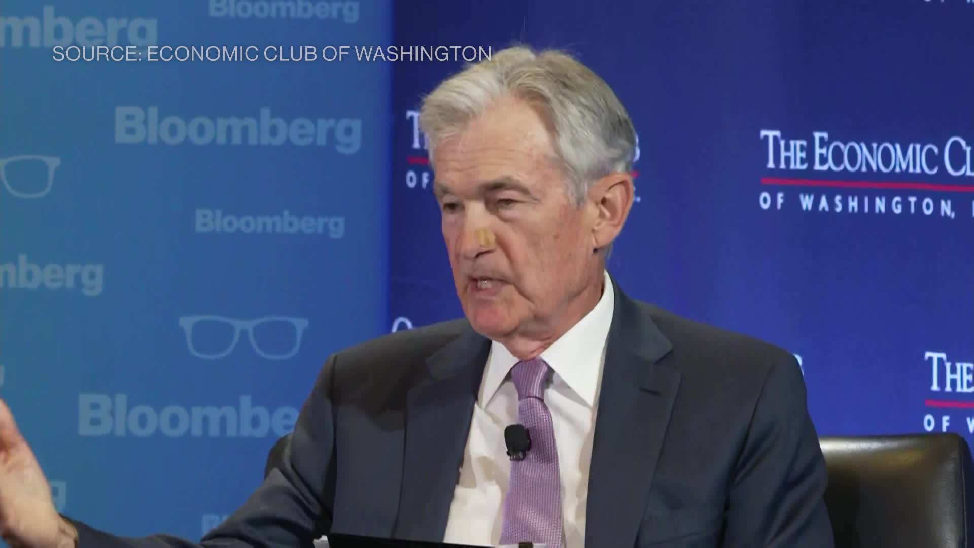 Watch Powell Says Recent Inflation Readings Add to Confidence - Bloomberg